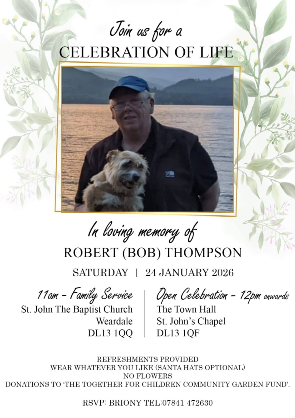 Dalefolk Remembered - Bob Thompson | Weardale Gazette
